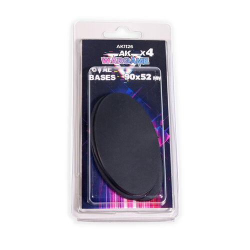 AK-Interactive 1126 Oval Bases 90x52mm (4pcs)
