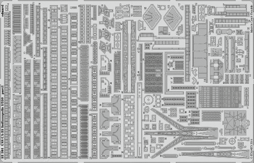 Eduard 53101 USS CA-35 Indianapolis 1/350 Academy