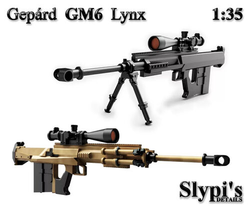 Balaton Modell SD204 GM-6 Lynx 50BMG Sniper Rifle (Present Days / 3-D Printed)