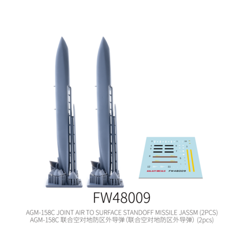 Galaxy-Model FW48009 AGM-158C Joint Air To Surface Standoff Missile JASSM (2pcs)