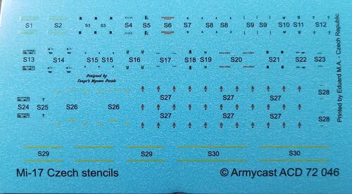 Armycast ACD72046 Mi-17 Stencils