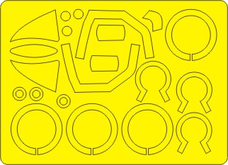 New Ware AM1246 A-4B/C Skyhawk BASIC Kabuki Masks For Hobby 2000 48031 And 48032 Kits