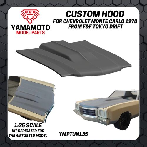 Yamamoto Model Parts TUN135 Custom Hood for Chevrolet Monte Carlo 1970 from "The Fast and The Furious Tokyo Drift" Movie
