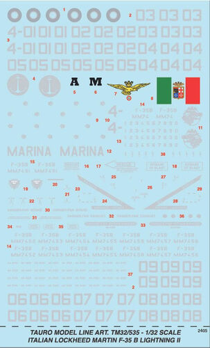 TAURO MODEL 32-535 Lockheed Martin F-35 B Lightning II in Italian Service