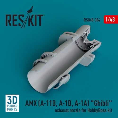 RES/KIT U48-0384 AMX (A-11B, A-1B, A-1A) 'Ghibli' Exhaust Nozzle For HobbyBoss Kit (3D Printed)