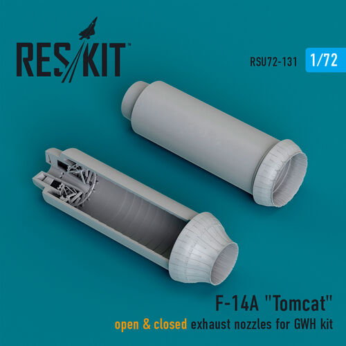 RES/KIT U72-0131 F-14A 'Tomcat' Open And Closed Exhaust Nozzles For GWH Kit (3D Printed)