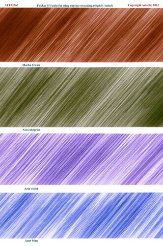Aviattic ATT32363 Fokker E.V - stain for wing surface streaking (slightly faded)