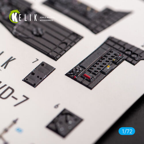 KELIK K72052 Junkers Ju 87D-3N/D-7 - Interior 3D Decals For Fujimi/Hobby 2000 Kit