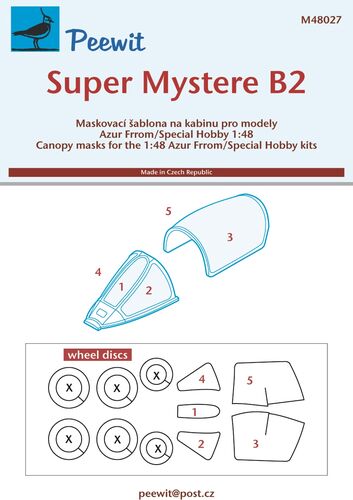 Peewit 48027 Super Mystere B2 (For Azur And Special Hobby)