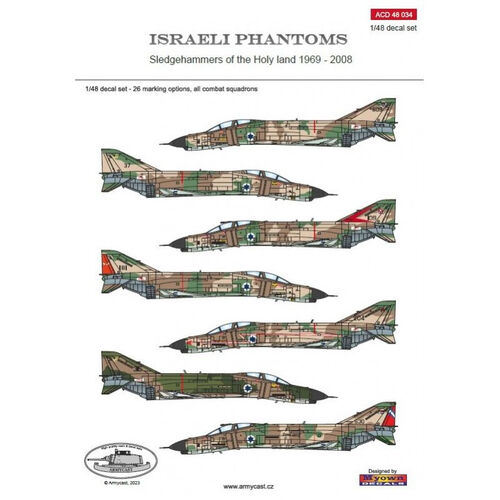 Armycast ACD48034 Israeli Phantoms - Sledgehammers Of The Holy Land 1969-2008 (For Hasegawa/Meng)