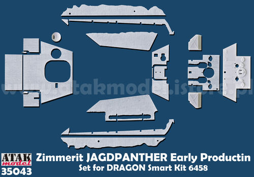 Atak Model 35043 Zimmerit Jagdpanther G Early (for Dragon kits)