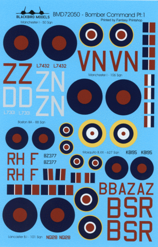 Blackbird Models D72050 Bomber Command Part 1