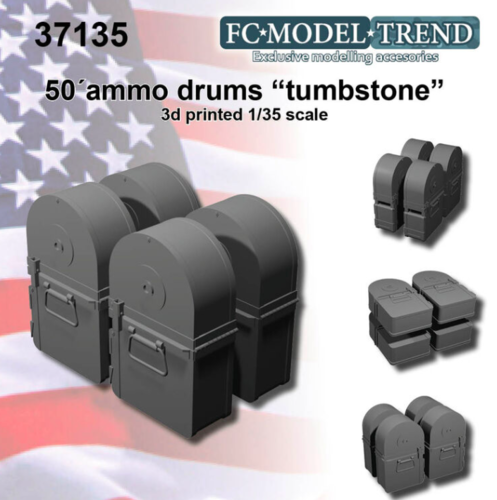 FC ModelTrend 37135 50'ammo drums tombstone