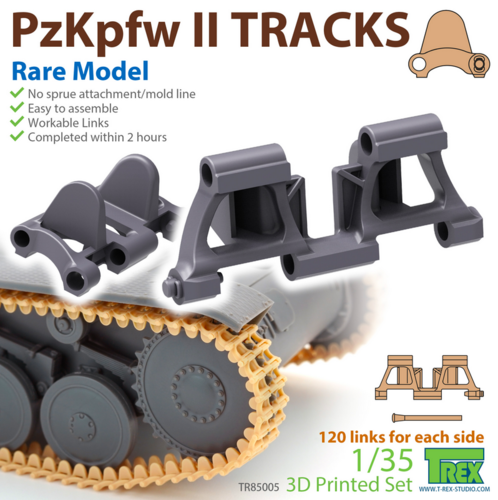 T-Rex Studio 85005 PzKpfw II Tracks Rare Model