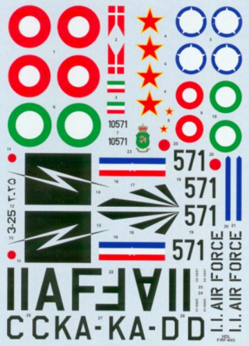 Hi-Decal Line 72047 F/RF-84 G Thunderjet