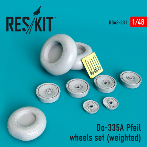 DISCONTINUED RES/KIT 48-0331 Do-335А Pfeil wheels set weighted