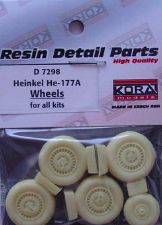 Kora Models D7298 Heinkel He-177A wheels