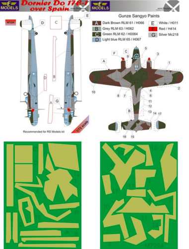 LF Models M7224 Dornier Do17E-1 over Spain