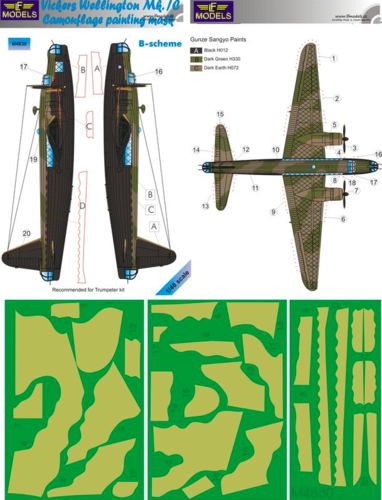 LF Models M4830 Vickers Wellington Mk.IC B-scheme