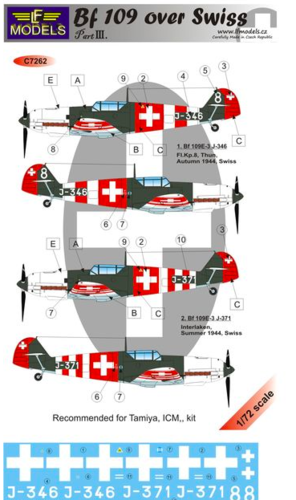 LF Models C7262 Bf 109 over Swiss III.
