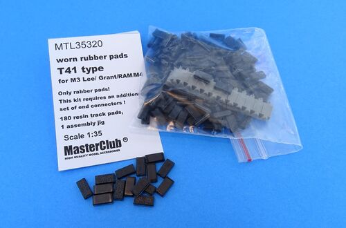 MASTERCLUB MTL-35320 Worn rubber pads T41 type for M3 Lee/Grant/RAM/M4