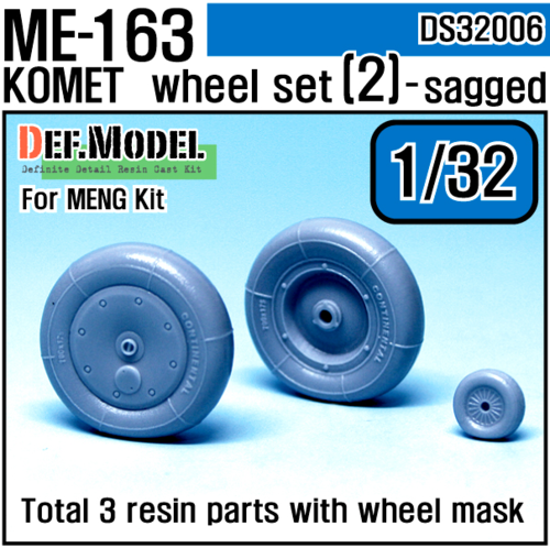 DEF Model DS32006 Me163B 'Komet' Wheel set 1 (for Meng 1/32)