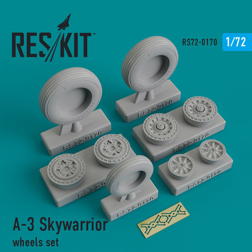 DISCONTINUED RES/KIT 72-0170 A-3 Skywarrior wheels set