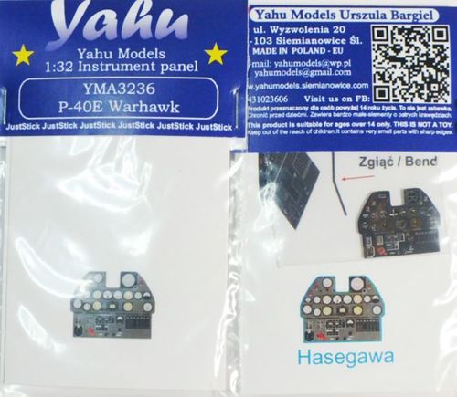 Yahu Models A3236 P-40 E (Hasegawa)