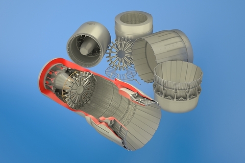 Aires 2180 MiG-29A/K/M/UB/UM Fulcrum exhaust nozzles Trumpeter