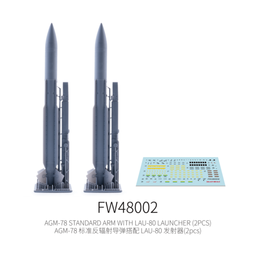 Galaxy-Model FW48002 AGM-78 Standard Arm With LAU-80 Launcher (2pcs)