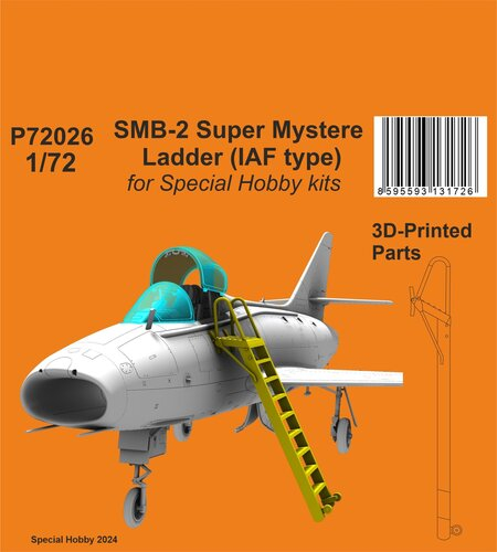 CMK P72026 SMB-2 Super Mystere drabinka (typ IAFSMB-2 Super Mystere Ladder (IAF Type) (For Special Hobby Kits)) 3D SPH