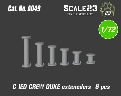 Scale23 72-A049 C-IED CREW DUKE antenna exteneders- 6 pcs