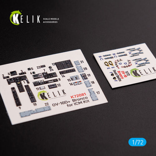 KELIK K72081 OV-10D+ 'Bronco' Interior 3D Decals For ICM Kit