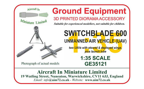 Aircraft In Miniature Ltd GE35121 Switchblade 600 Unmanned Air Vehicle (UAV)