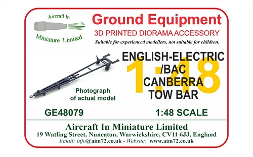 Aircraft In Miniature Ltd GE48079 BAC/EE Canberra B.2/B.20 - Towbar (for Airfix kits)