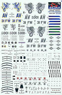 Astra Decals ASD7207 Lockheed-Martin F-16 C USAFE Aviano - 31FW