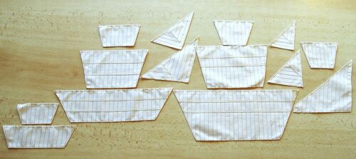 HiSModel S002f Soleil Royal - set of furled sails
