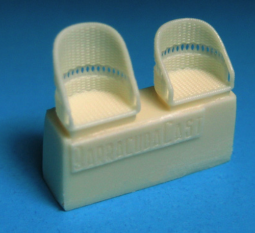 Barracuda Studios R72258 British WWI Wicker Seats AGS