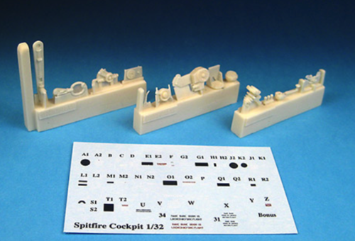 Barracuda Studios R32174 Spitfire Mk II Cockpit Upgrade Set
