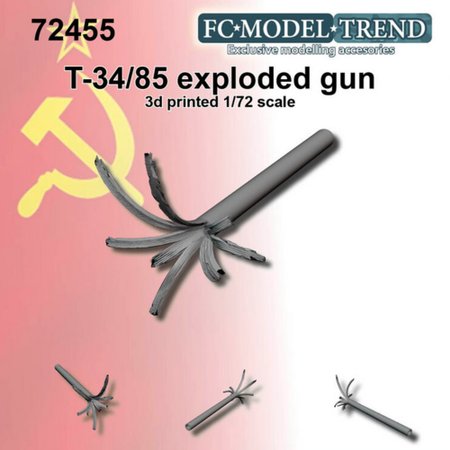 FC ModelTrend 72455 T34/85 exploded barrel