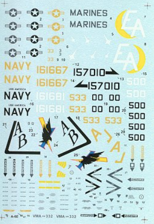 Hi-Decal Line 72029 A-6E TRAM Intruder
