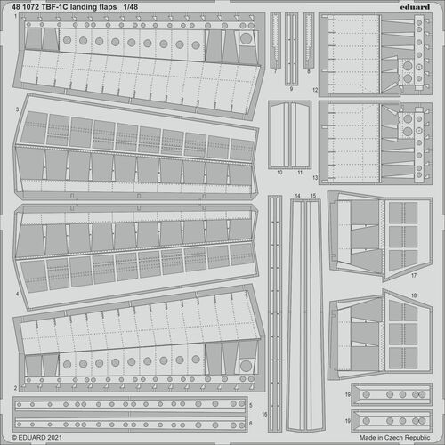 Eduard 481072 TBF-1C landing flaps ACADEMY