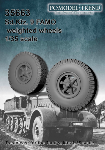 FC ModelTrend 35663 Sd.Kfz. 9 Famo, weighted wheels