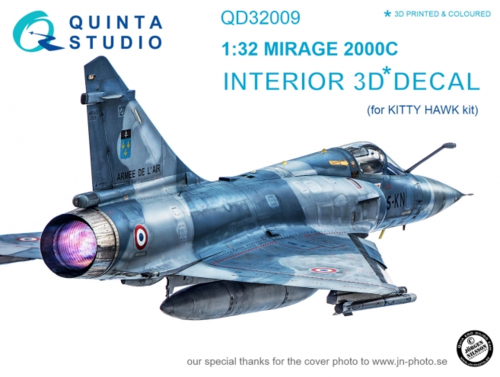 Quinta Studio QD32009 Mirage 2000C 3D-Printed & coloured Interior on decal paper