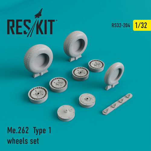 DISCONTINUED RES/KIT 32-0204 Me-262 Type 1 wheels set