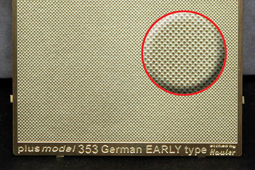 Plus Model 353 Engraved plate - German Early