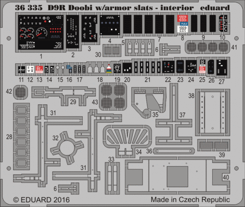 Eduard 36335 D9R Doobi w/ armor slats - interior MENG SS-010