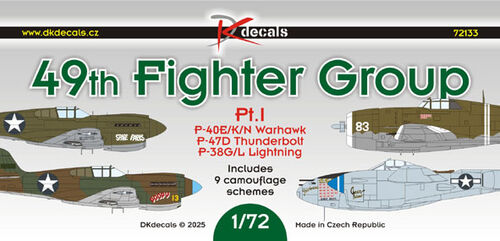 DKdecals 72133 49th Fighter Group Part I