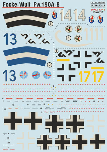 Print Scale 48-284 Focke Wulf Fw-190 A-8 Part 2