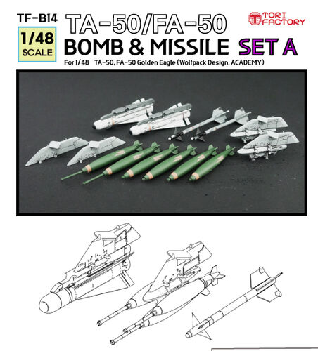 Tori Factory TF-B14 TA-50 / FA-50 Bomb Set A (for Academy and Wolfpack Kits)